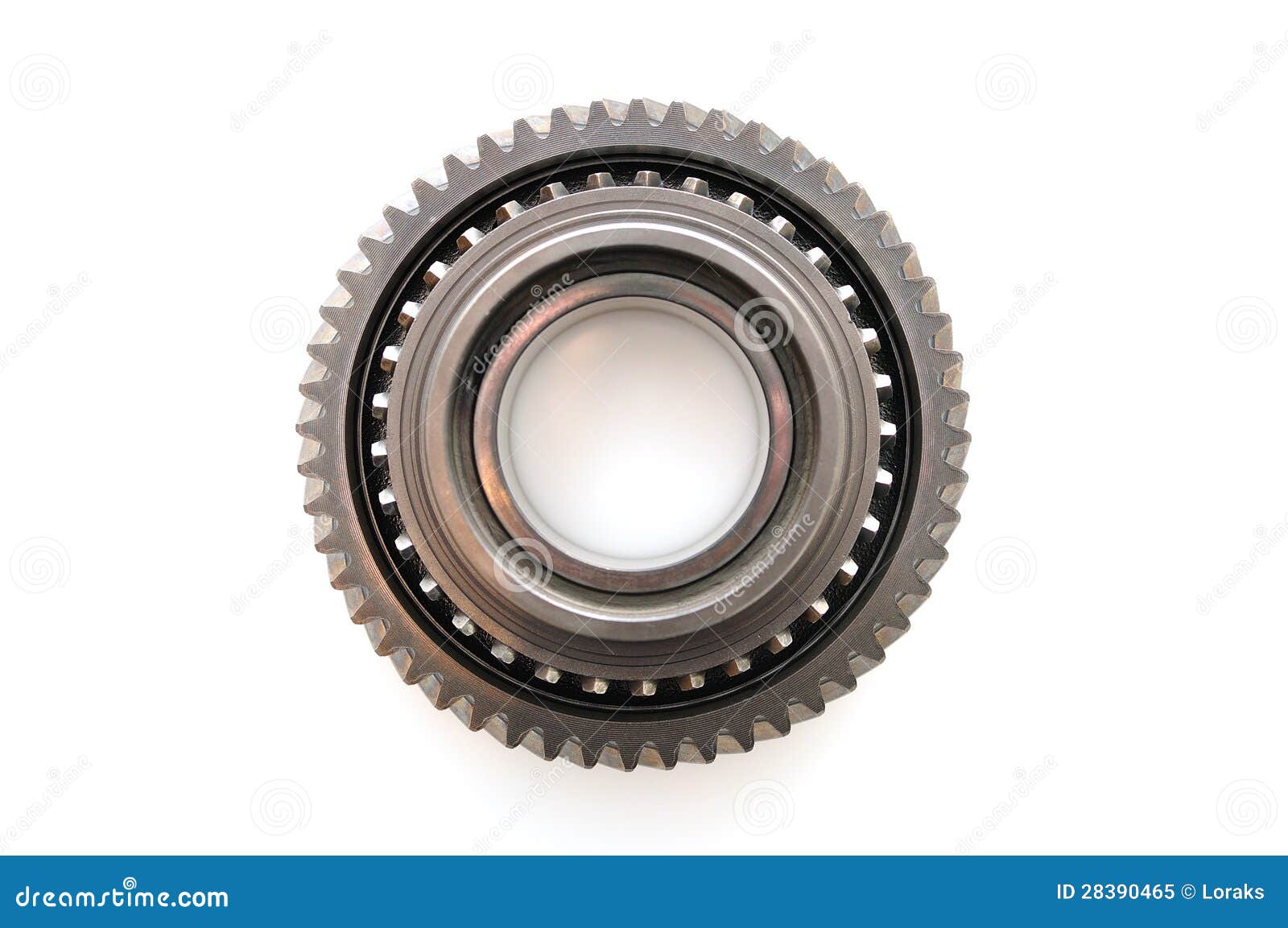 Gearbox Part Isolated on White Background. Stock Image - Image of gear ...