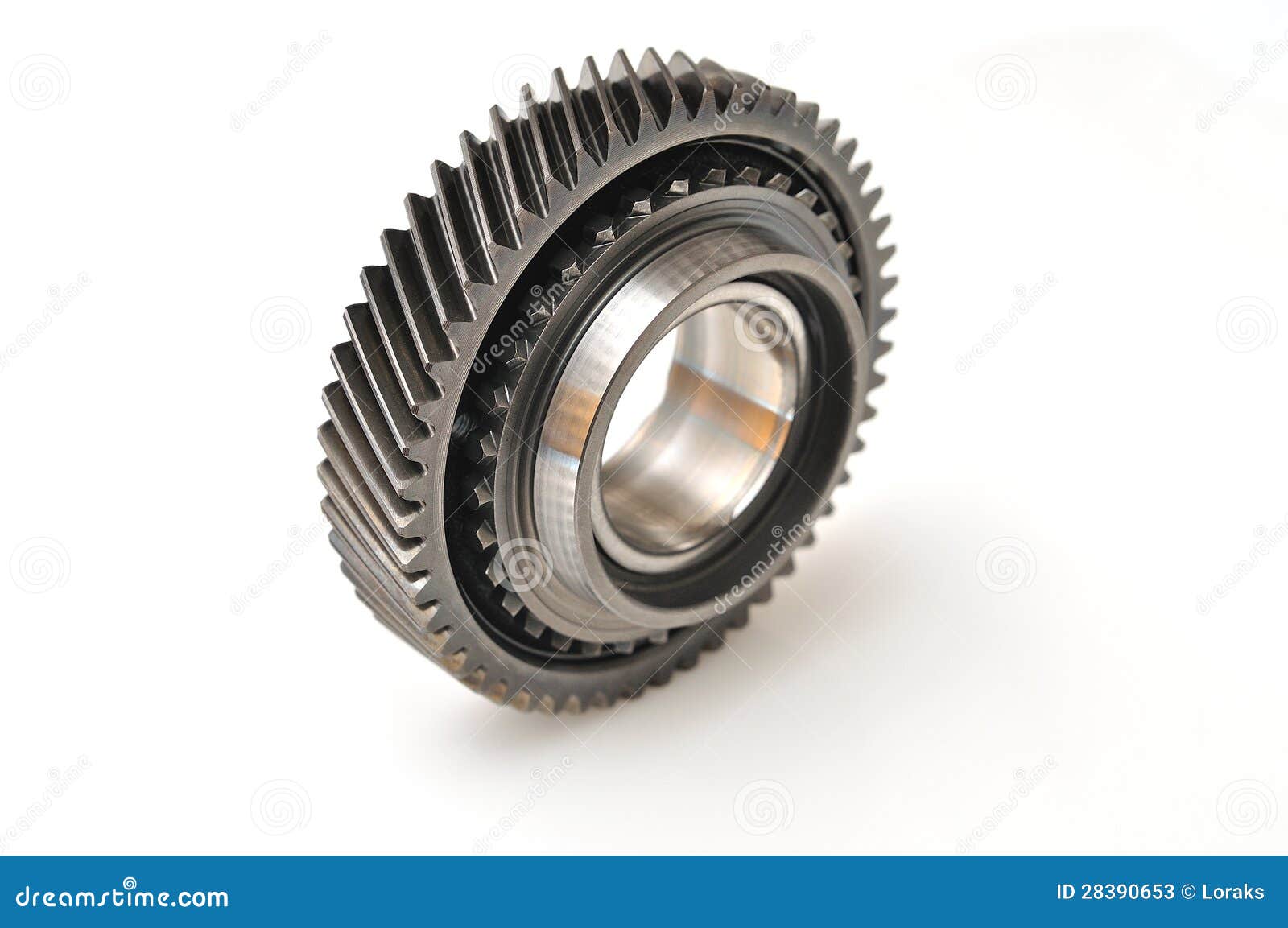 Gearbox Part Isolated on White Background. Stock Image - Image of drive ...