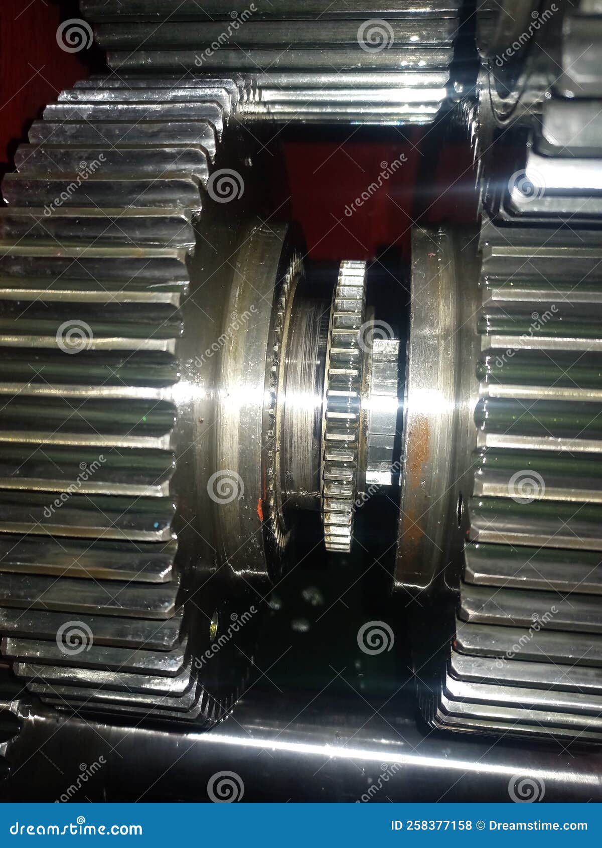 Gearbox with the Selector on the Middle Stock Photo - Image of machine ...