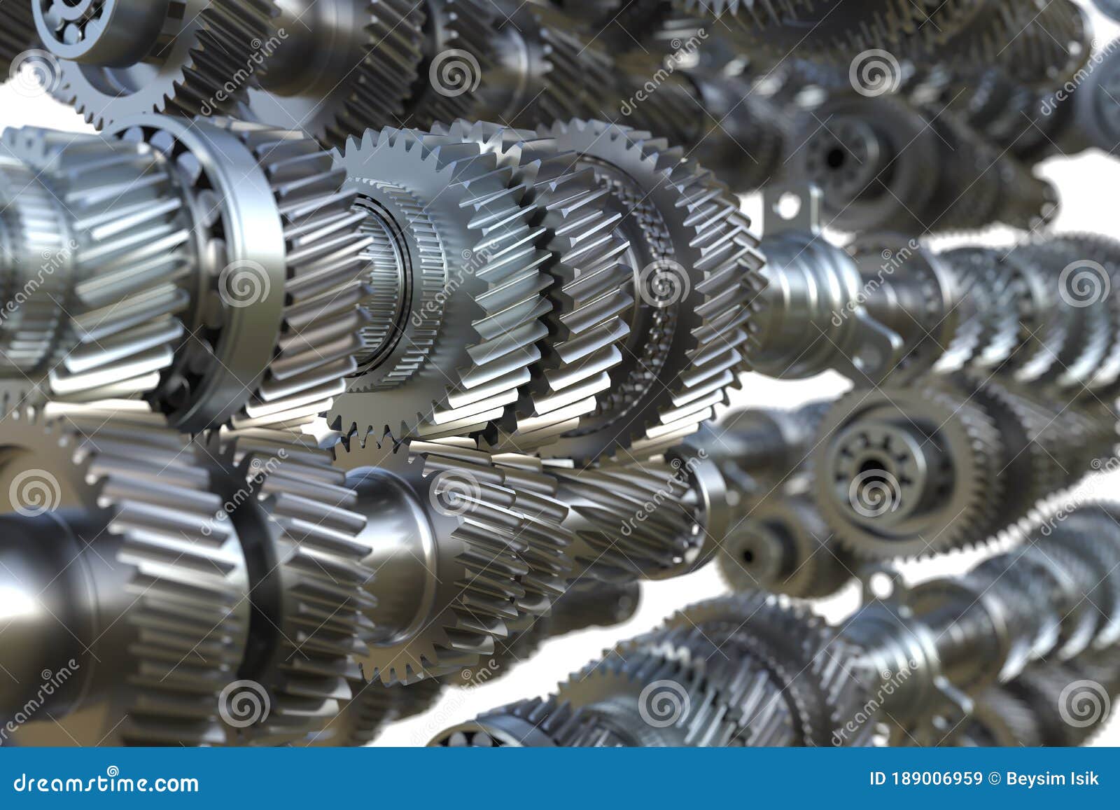 Gearbox Transmission on White Background Stock Illustration ...