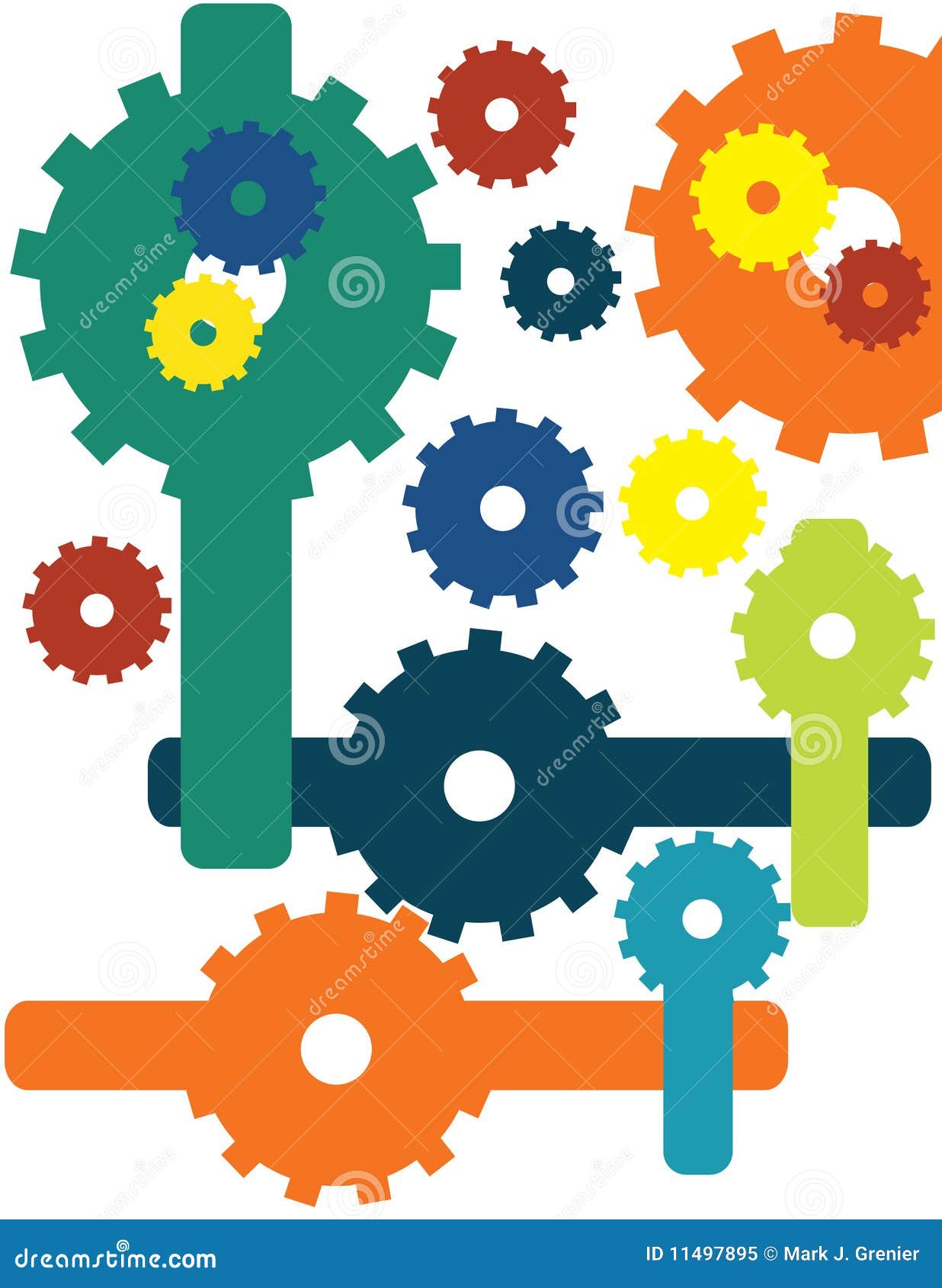 Gearing Up stock illustration. Illustration of decorative - 11497895