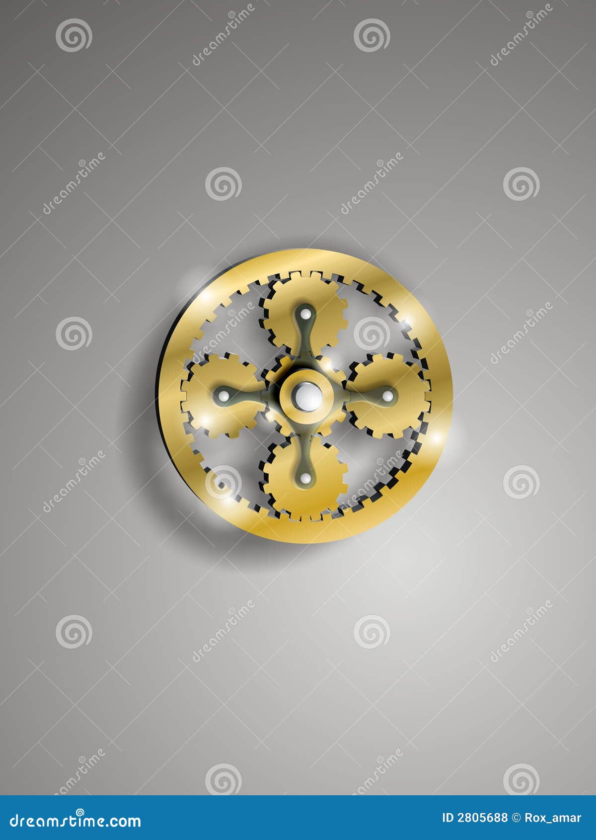 Gears Locked In Interdependence - Concept Rendering Royalty-Free Stock ...