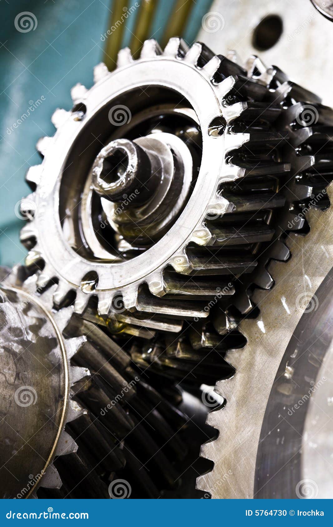 Gears stock photo. Image of connected, mechanism, bronze - 5764730
