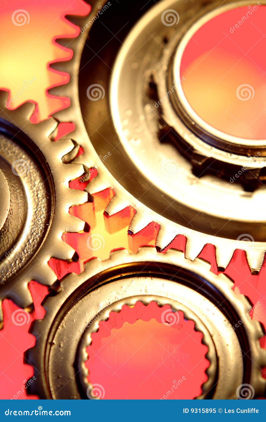 Gears stock image. Image of copper, machine, shiny, metal - 9315895