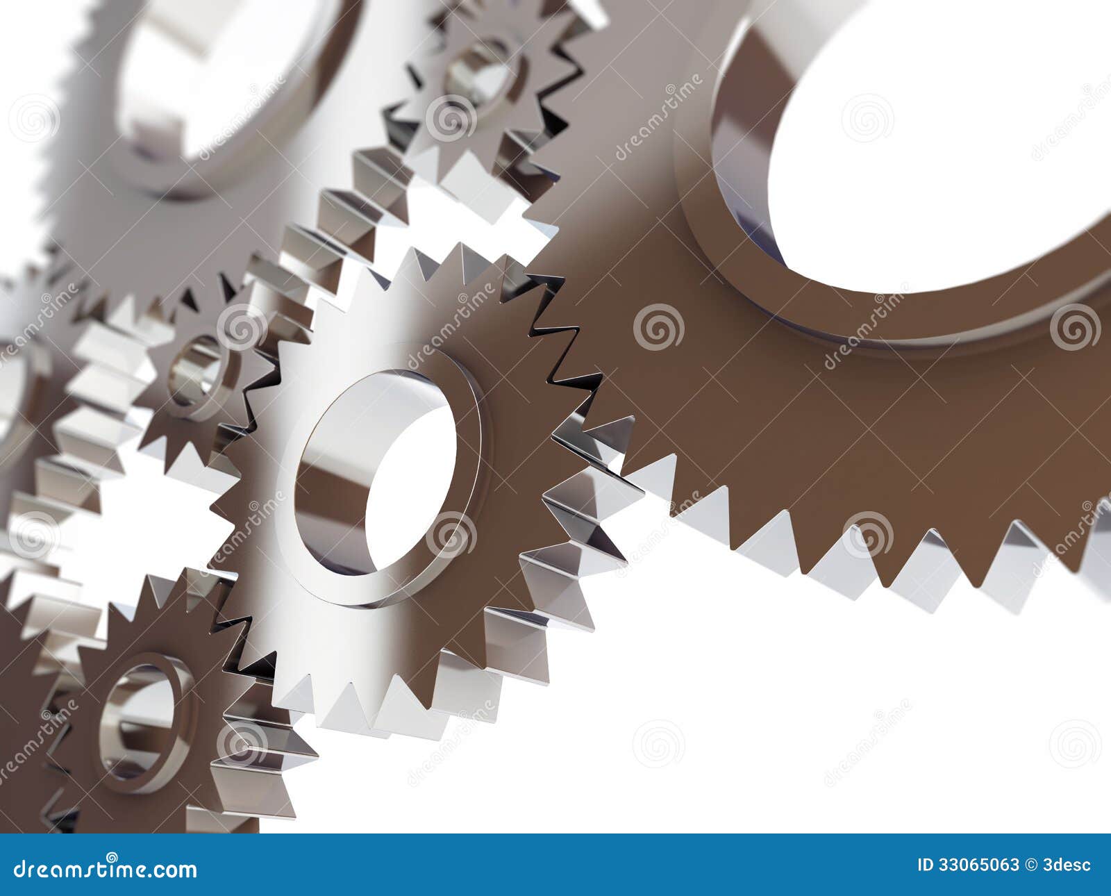 Gears abstract background stock illustration. Illustration of chrome ...