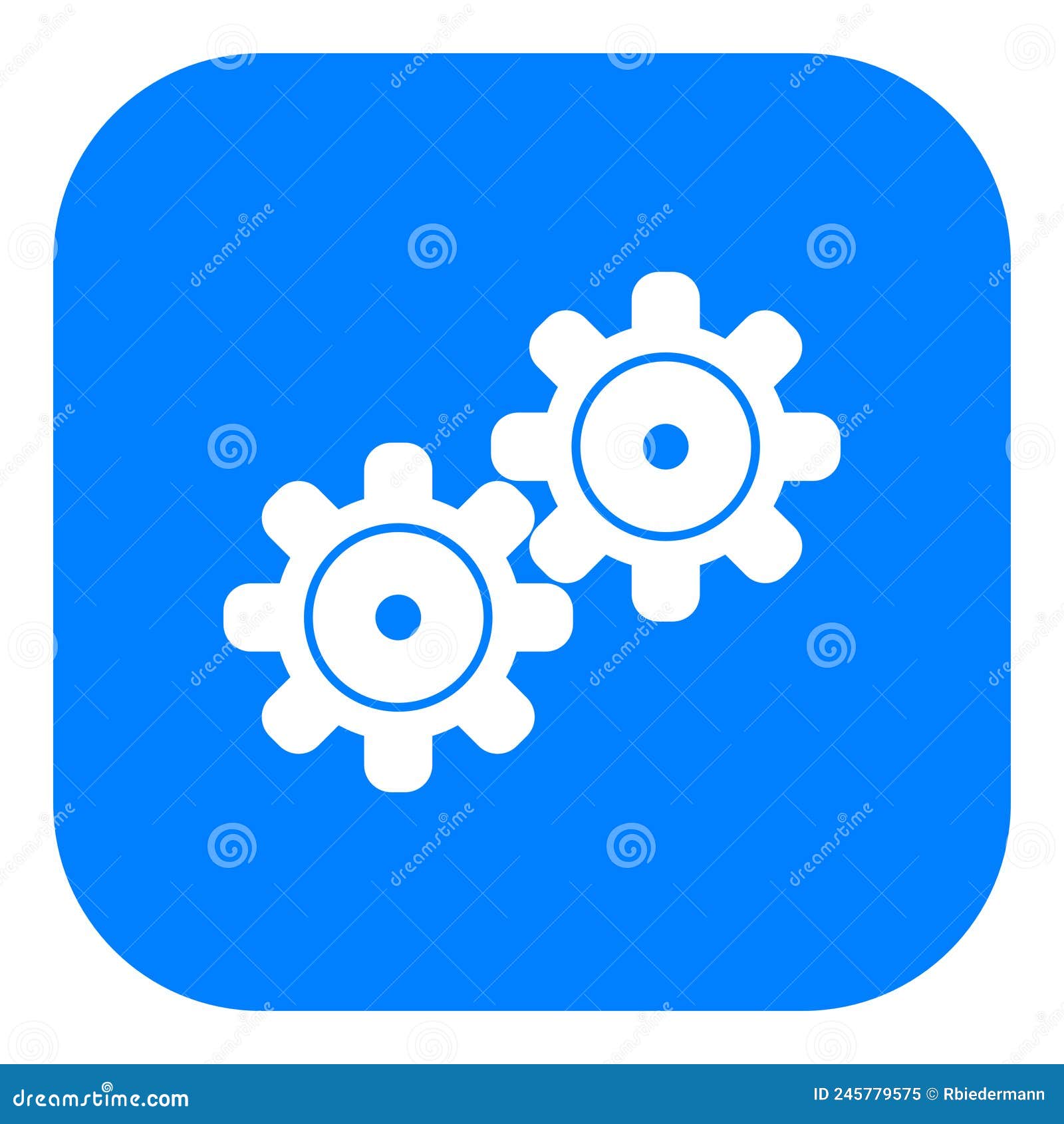 Gears and app icon stock vector. Illustration of gears - 245779575