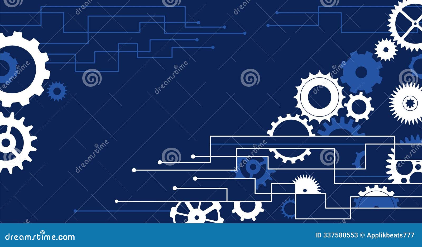 Gears Background, Data Science and Technology. Cogs Wheels Industrial ...