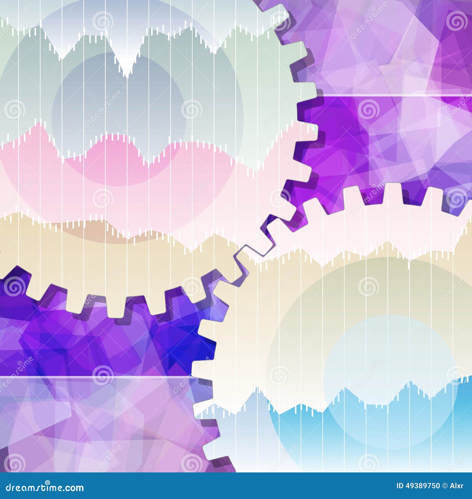 Gears Background Teamwork Business Stock Vector - Illustration of ...