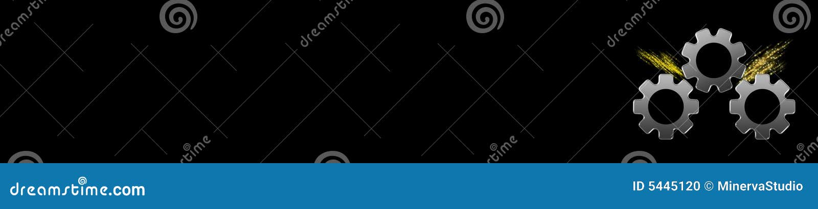 Gears Banner stock illustration. Illustration of design - 5445120