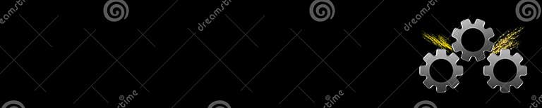 Gears Banner stock illustration. Illustration of design - 5445120
