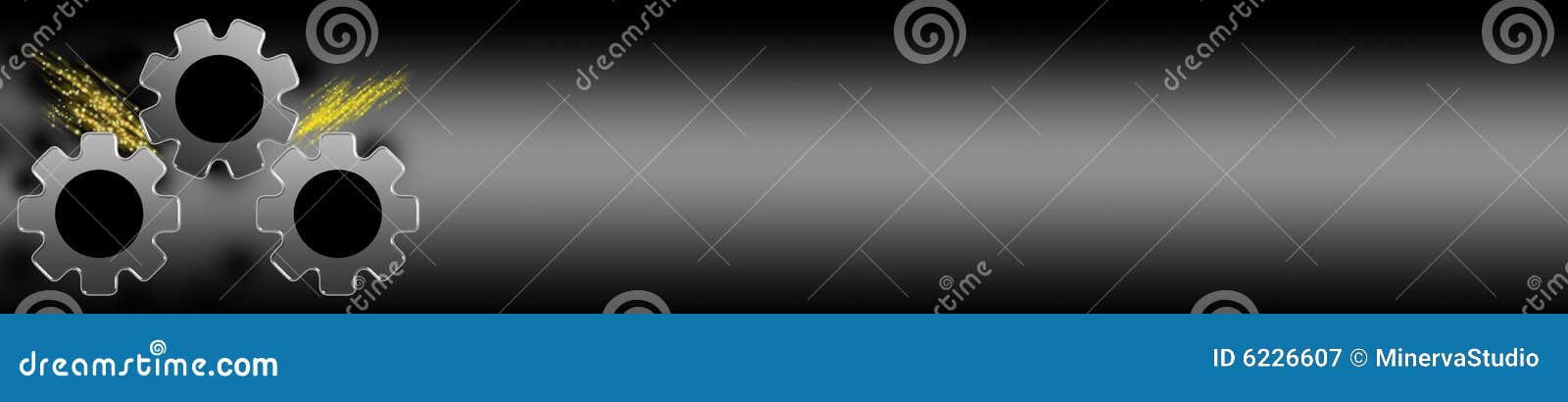 Gears Banner stock illustration. Illustration of gears - 6226607