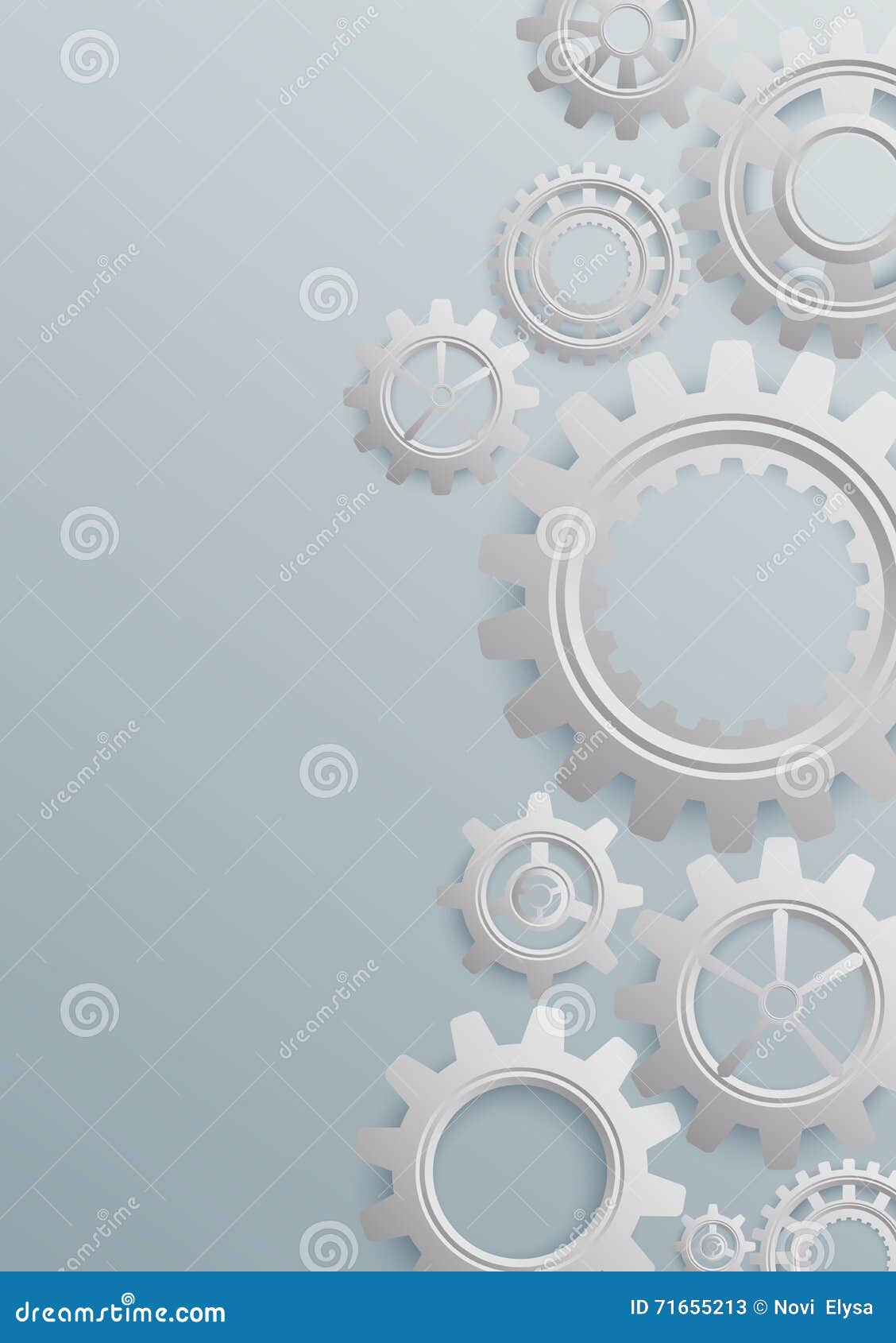 Gears Bckground on White Background Stock Vector - Illustration of ...