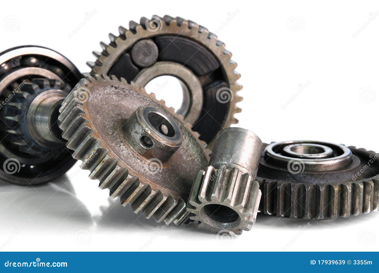 Gears and bearings stock image. Image of close, gear - 17939639
