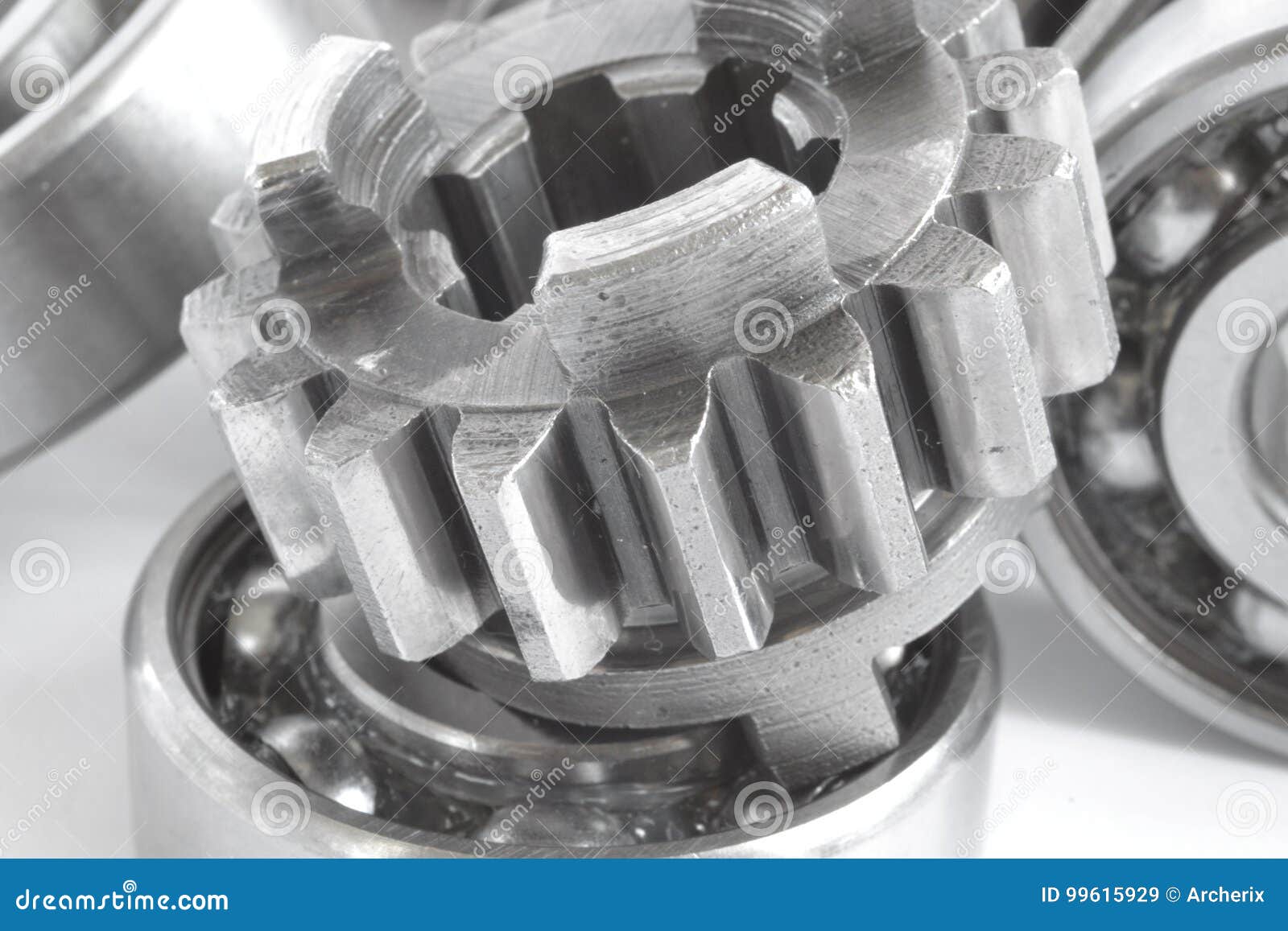 Gears and bearings stock image. Image of mechanism, spare - 99615929