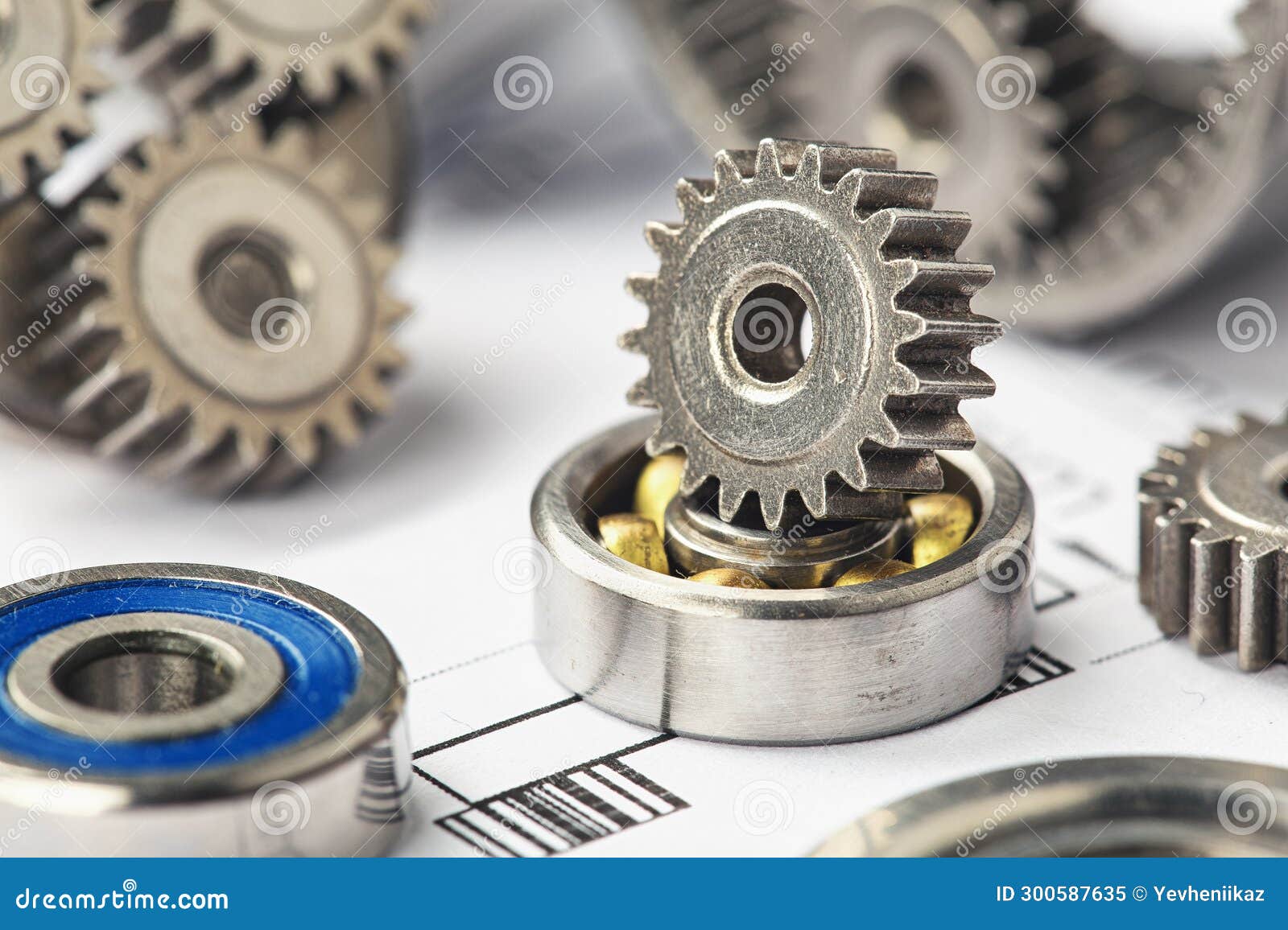 Gears, Bearings and Mechanism Parts.Elements of Mechanical Blocksand ...