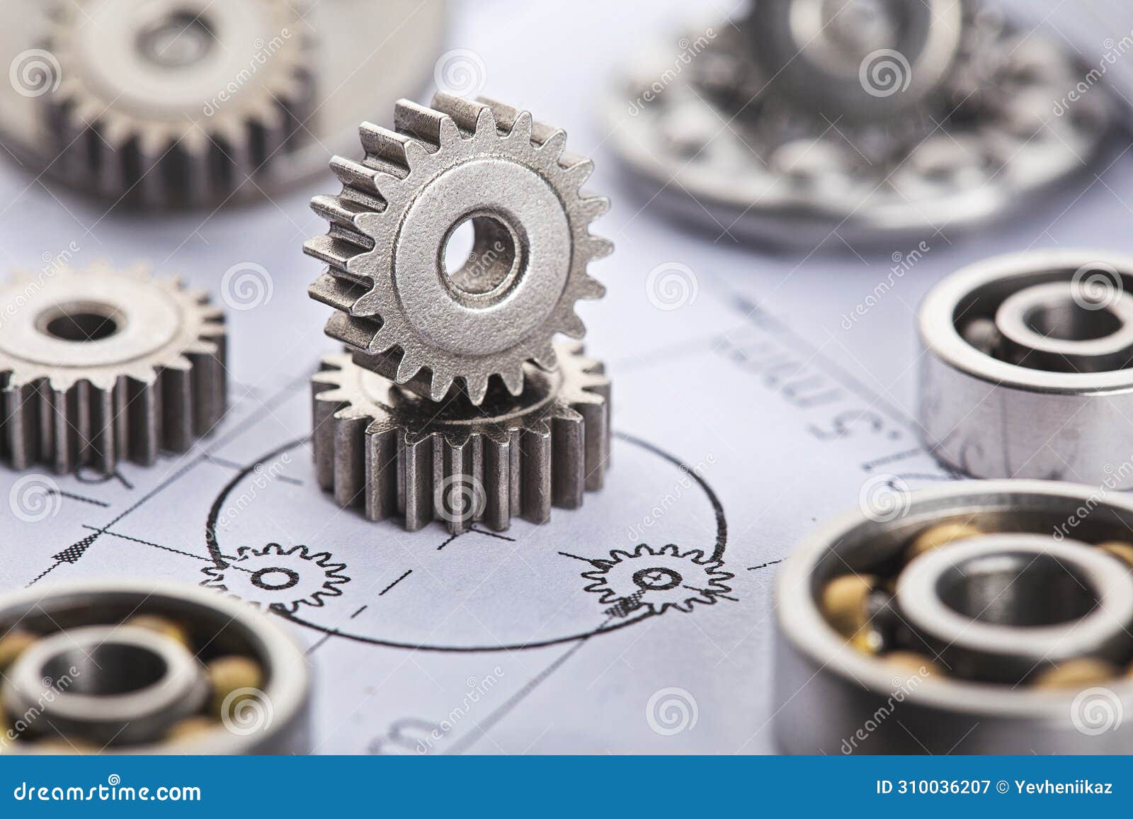 Gears, Bearings and Mechanism Parts.Elements of Mechanical Blocksand ...