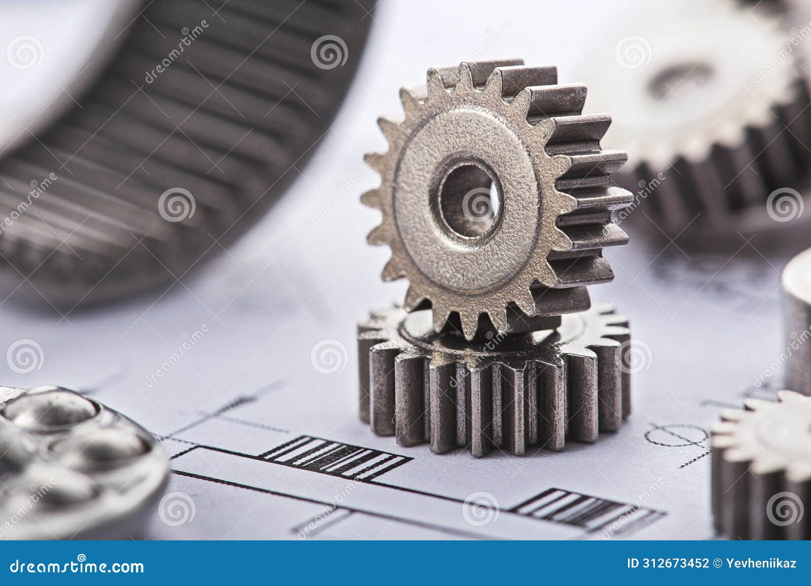 Gears, Bearings and Mechanism Parts.Elements of Mechanical Blocksand ...