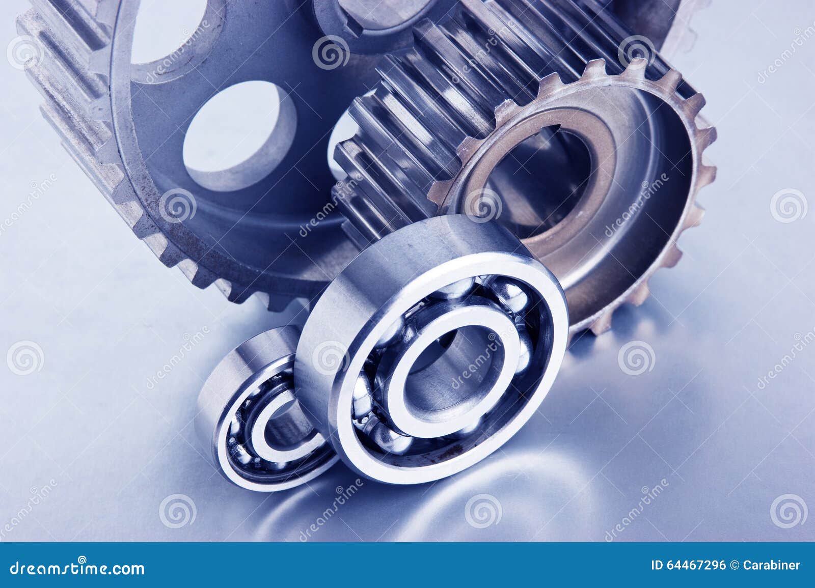 Gears and bearings stock photo. Image of mechanical, engineering - 64467296