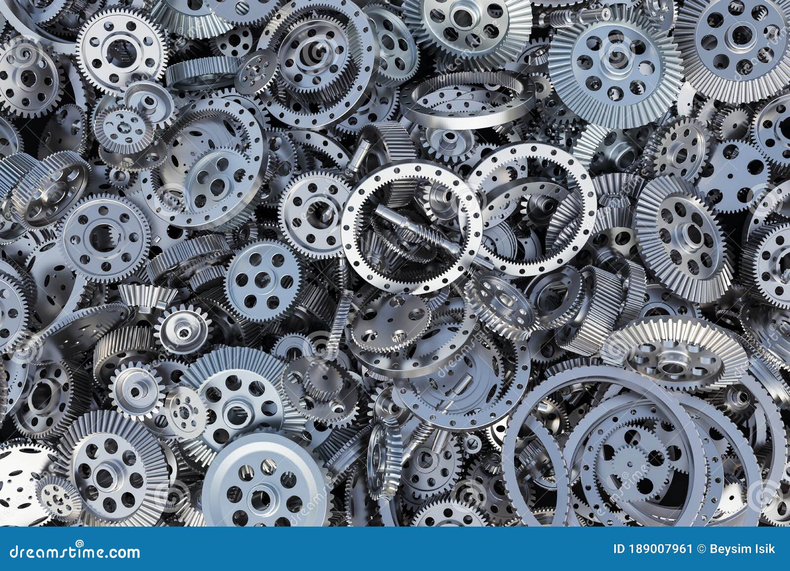 Gears on Black Background stock illustration. Illustration of finance ...