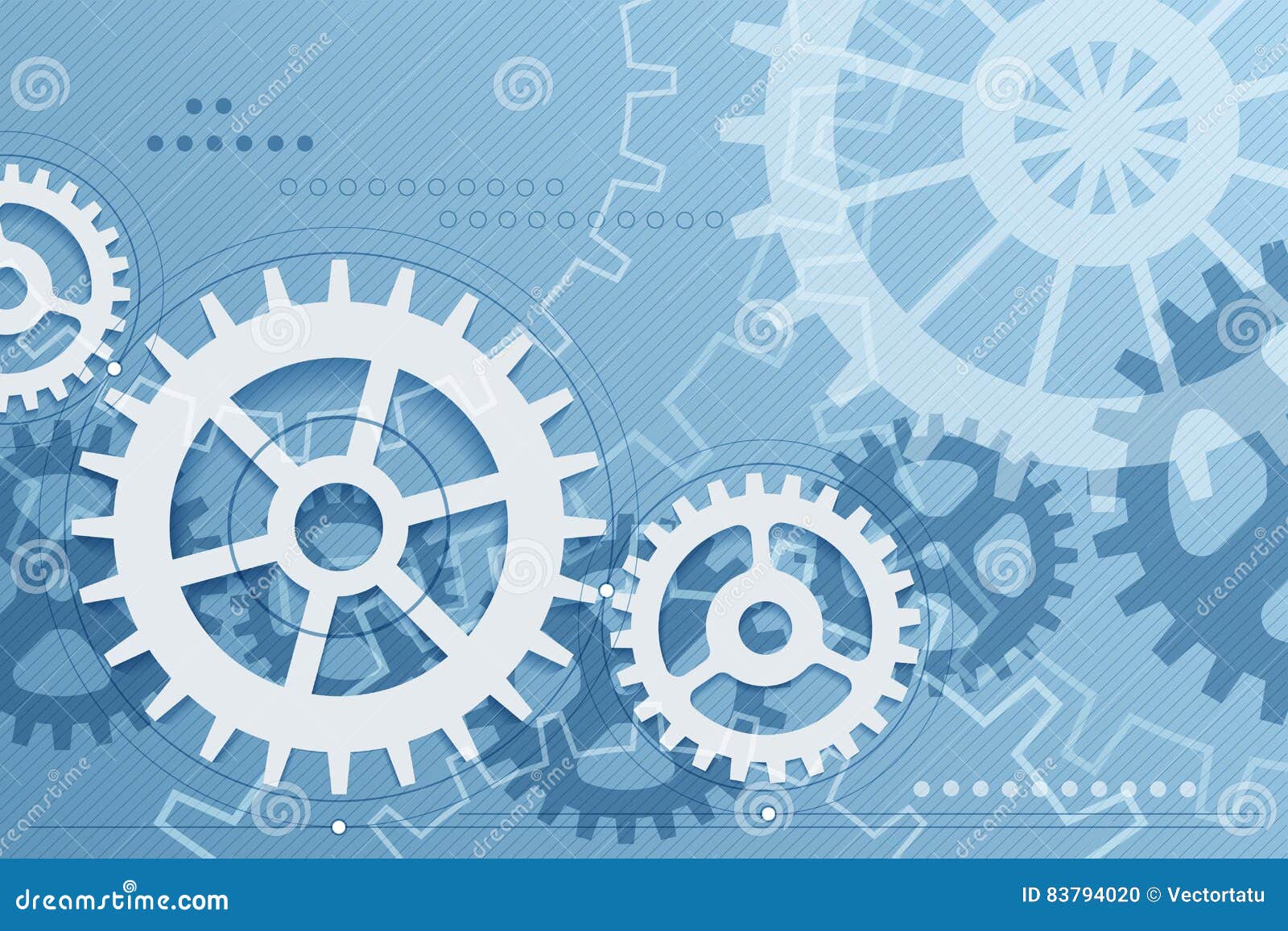 Gears blue background stock vector. Illustration of background - 83794020