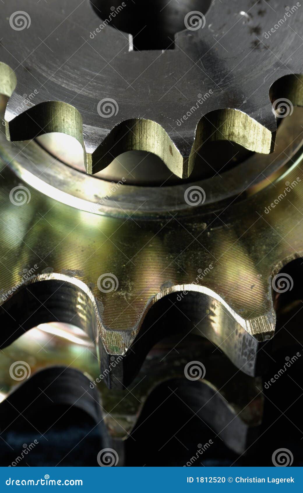 Gears close-up stock photo. Image of engine, industrial - 1812520