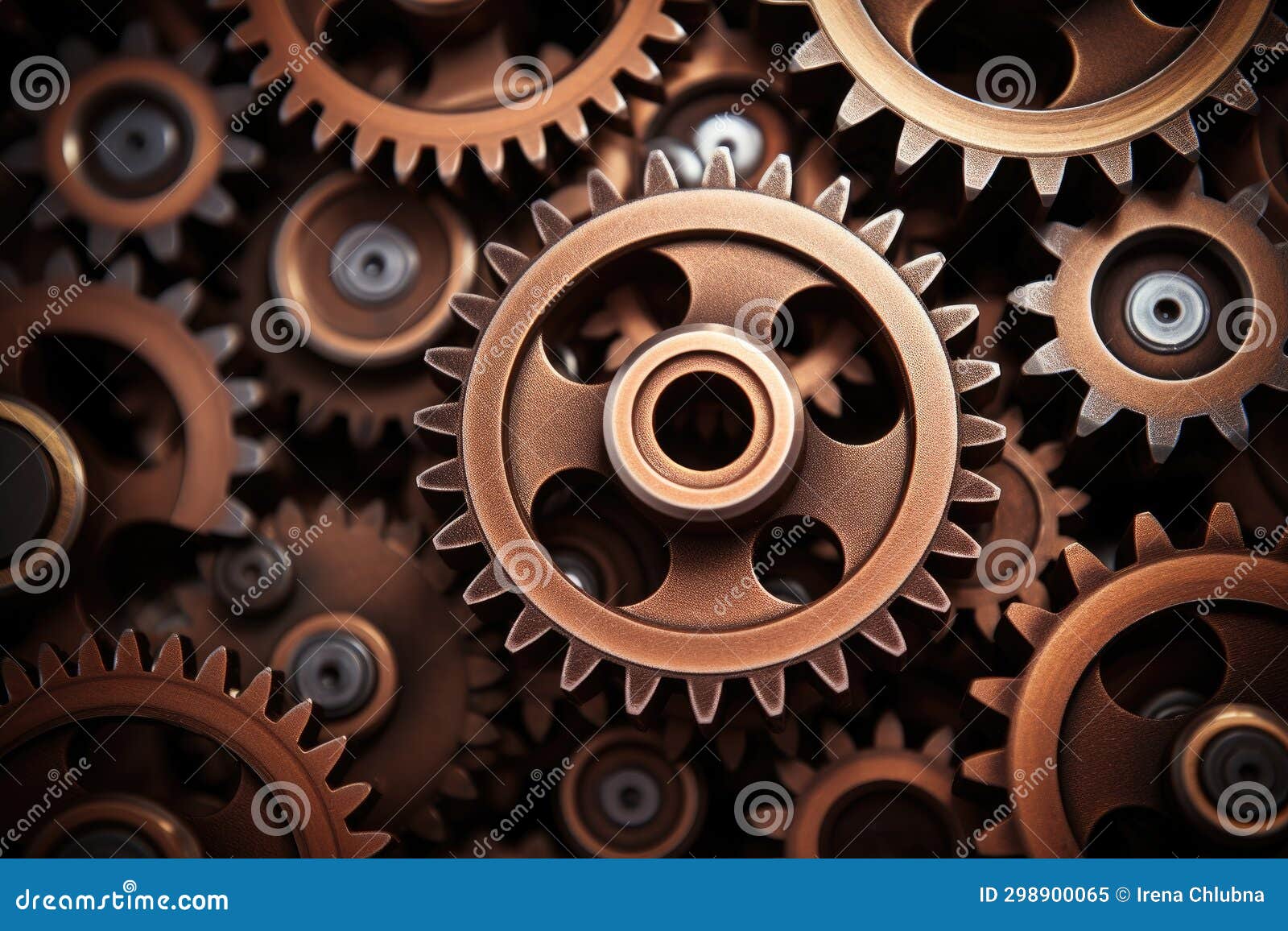 Gears and Cogs Mechanism. Industrial Machinery Stock Illustration ...