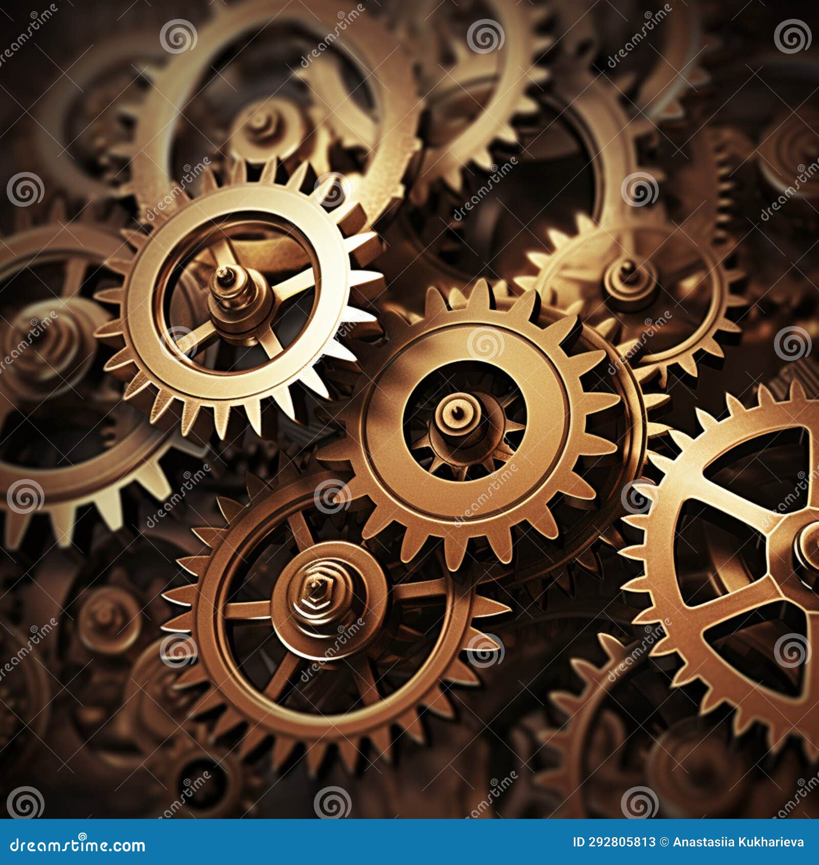 Mechanical gears and cogs stock illustration. Illustration of design ...
