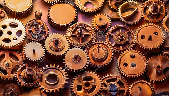 Gears and Cogs, Symbolizing Mechanics, Movement and Interconnected ...