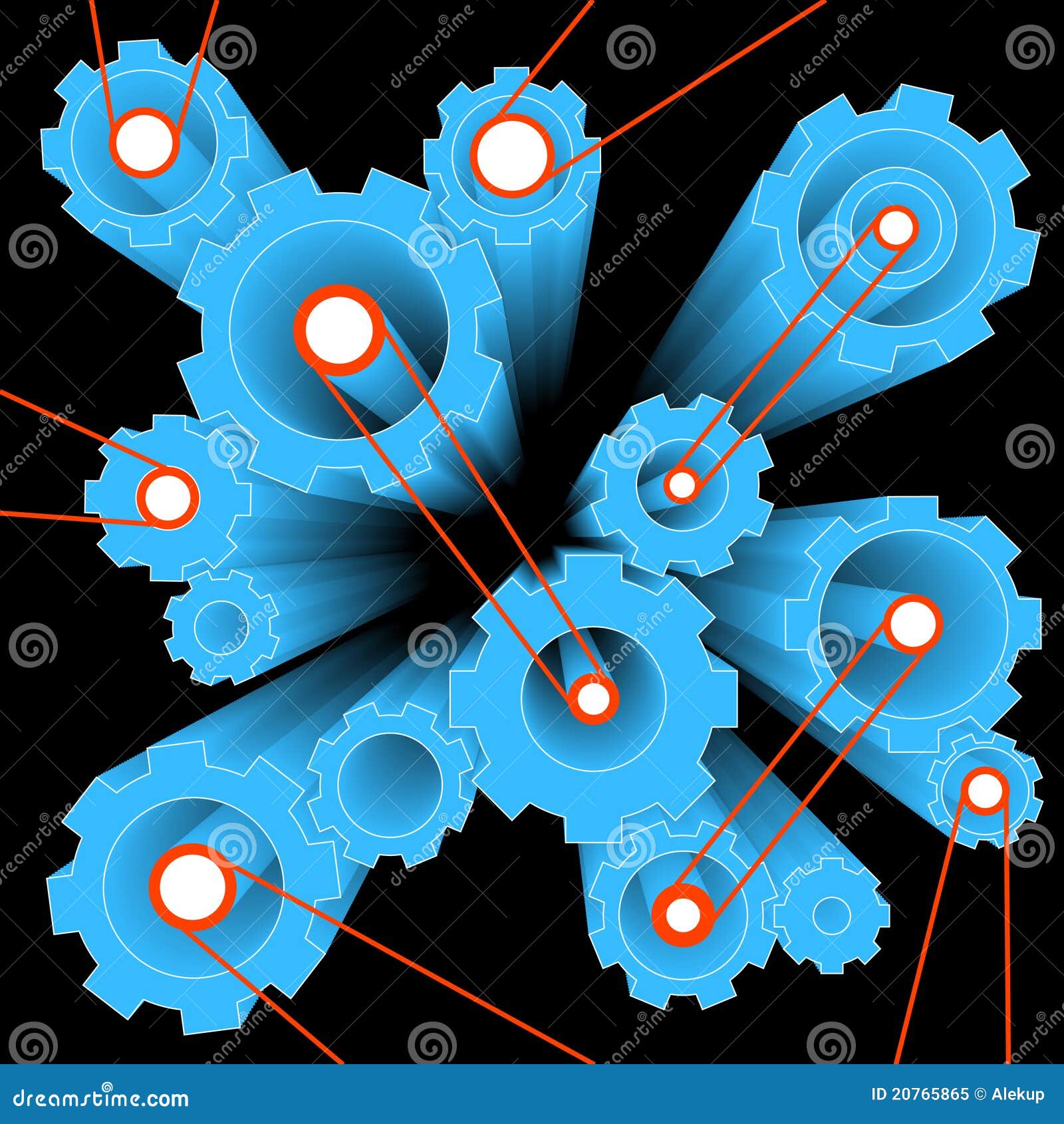 Gears and cogwheels stock vector. Illustration of rotating - 20765865