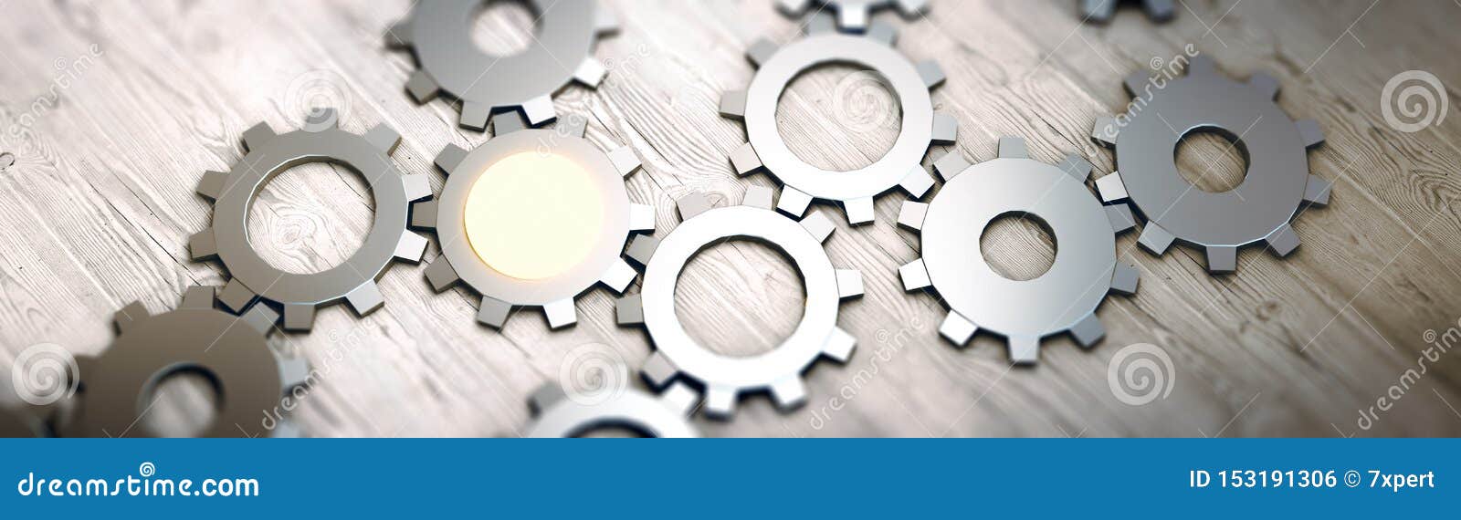 Gears Connection Concept 3d Rendering Stock Illustration - Illustration ...