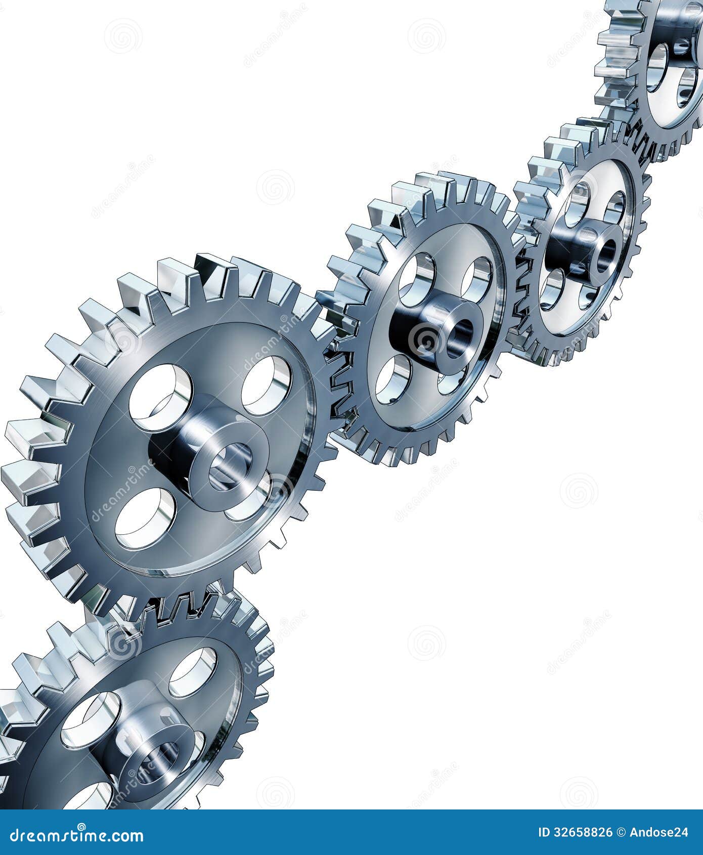 Gears stock illustration. Illustration of force, blue - 32658826