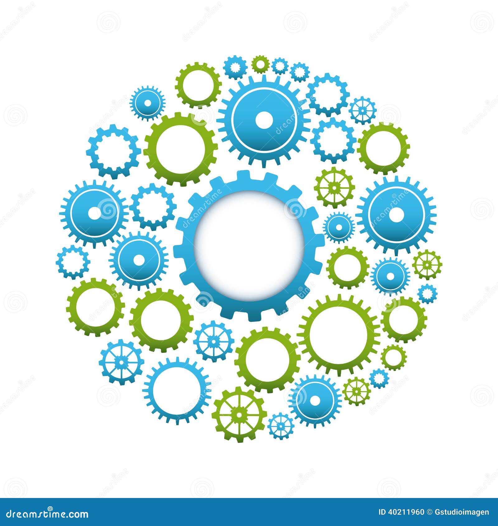 Gears design stock vector. Illustration of graphic, industry - 40211960