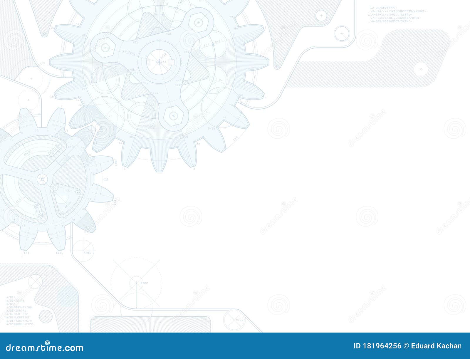 Gears draft background stock vector. Illustration of engineer - 181964256