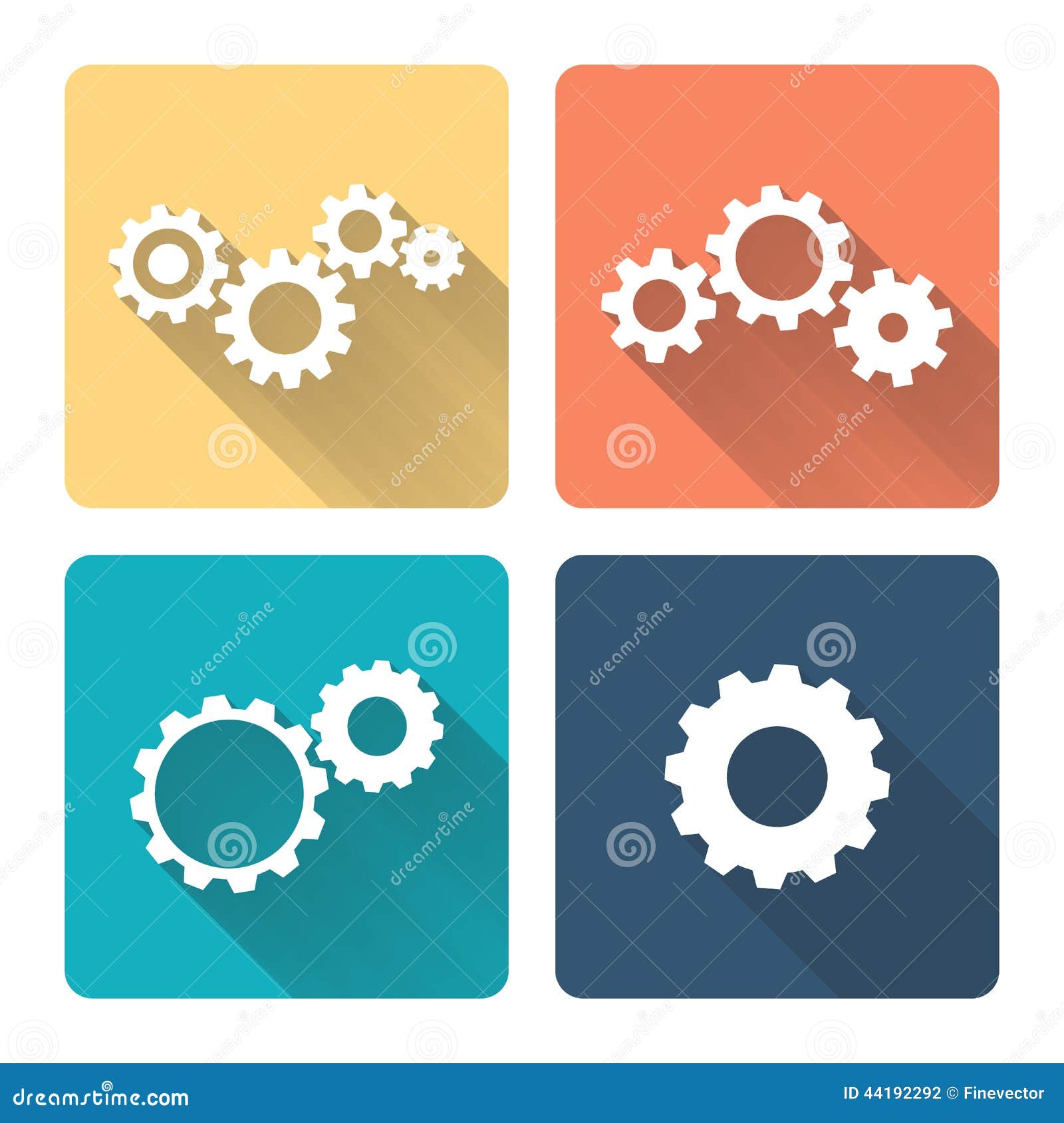 Gears Flat Design Stock Illustrations – 13,409 Gears Flat Design Stock ...