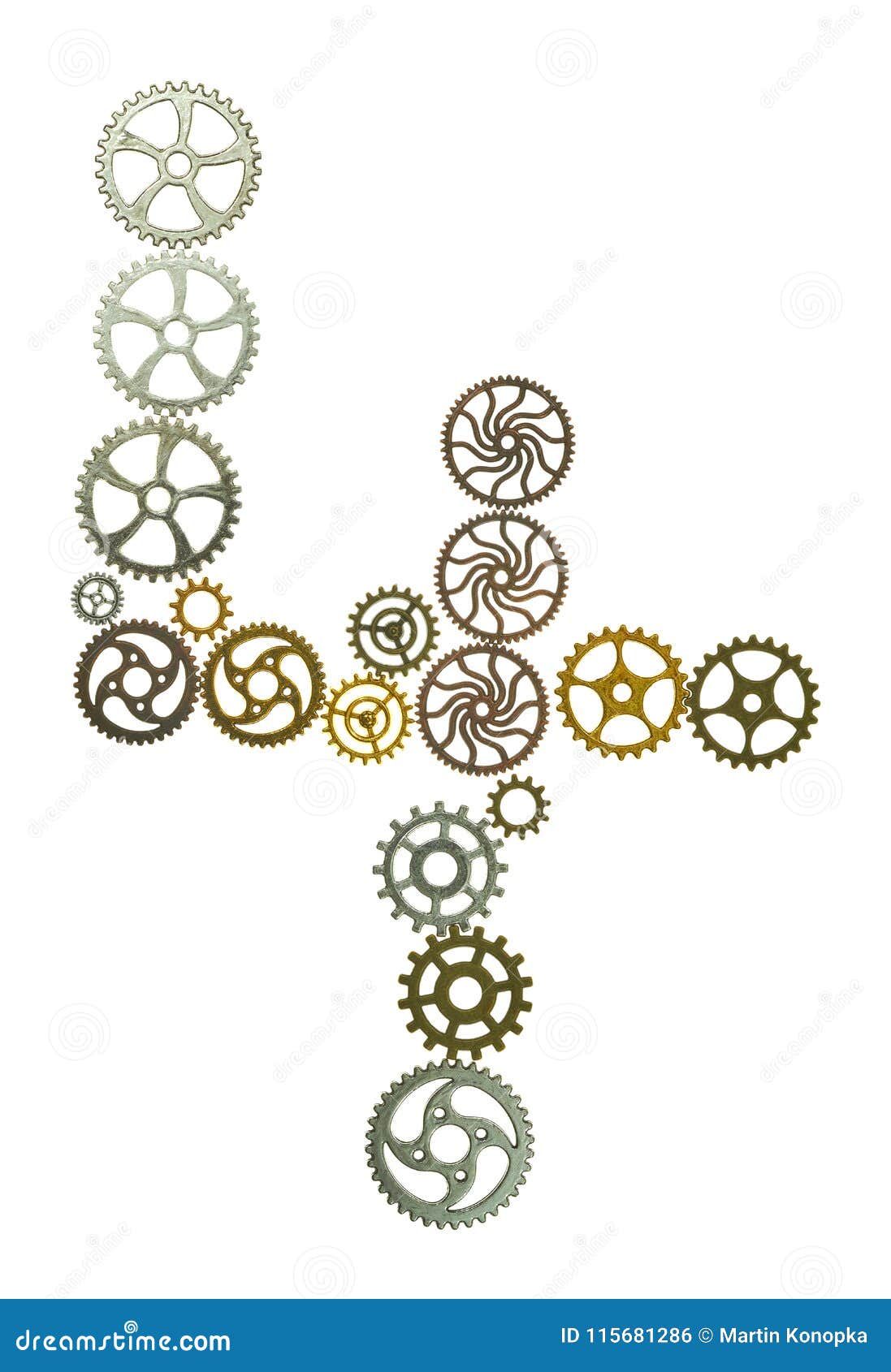 Number stock illustration. Illustration of numeral, gears - 115681286