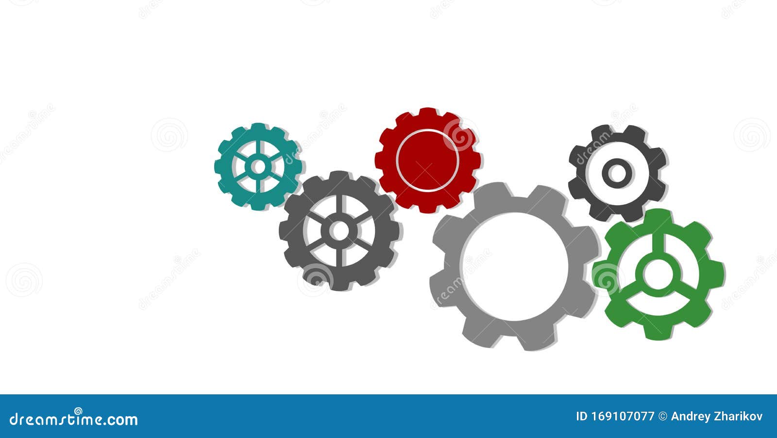 Gears and Gears. Gear Technology Machine. Teamwork Concept. Stock ...