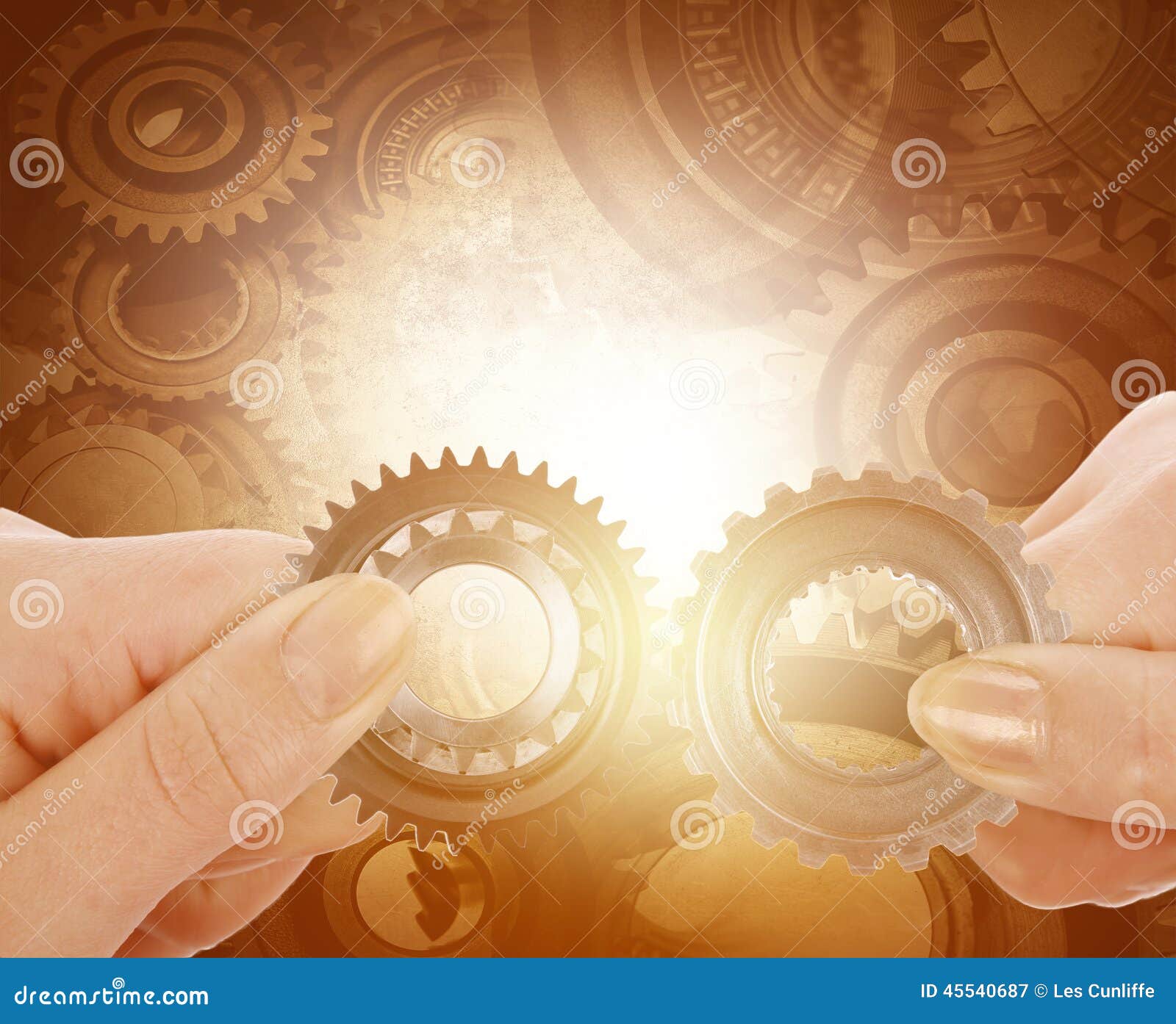 Gears stock illustration. Illustration of match, interlocking - 45540687