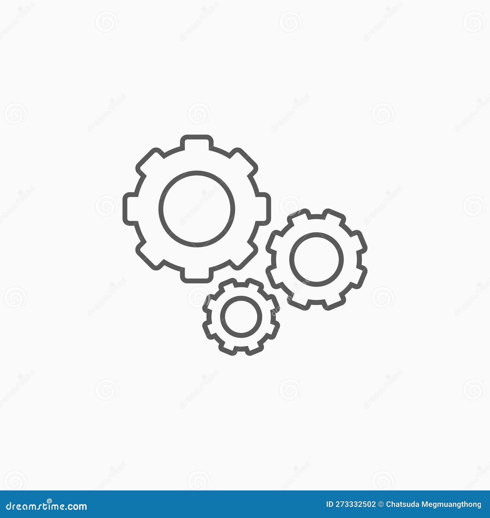 Gears Icon, Gear Vector, Engineer, Machine Stock Vector - Illustration ...