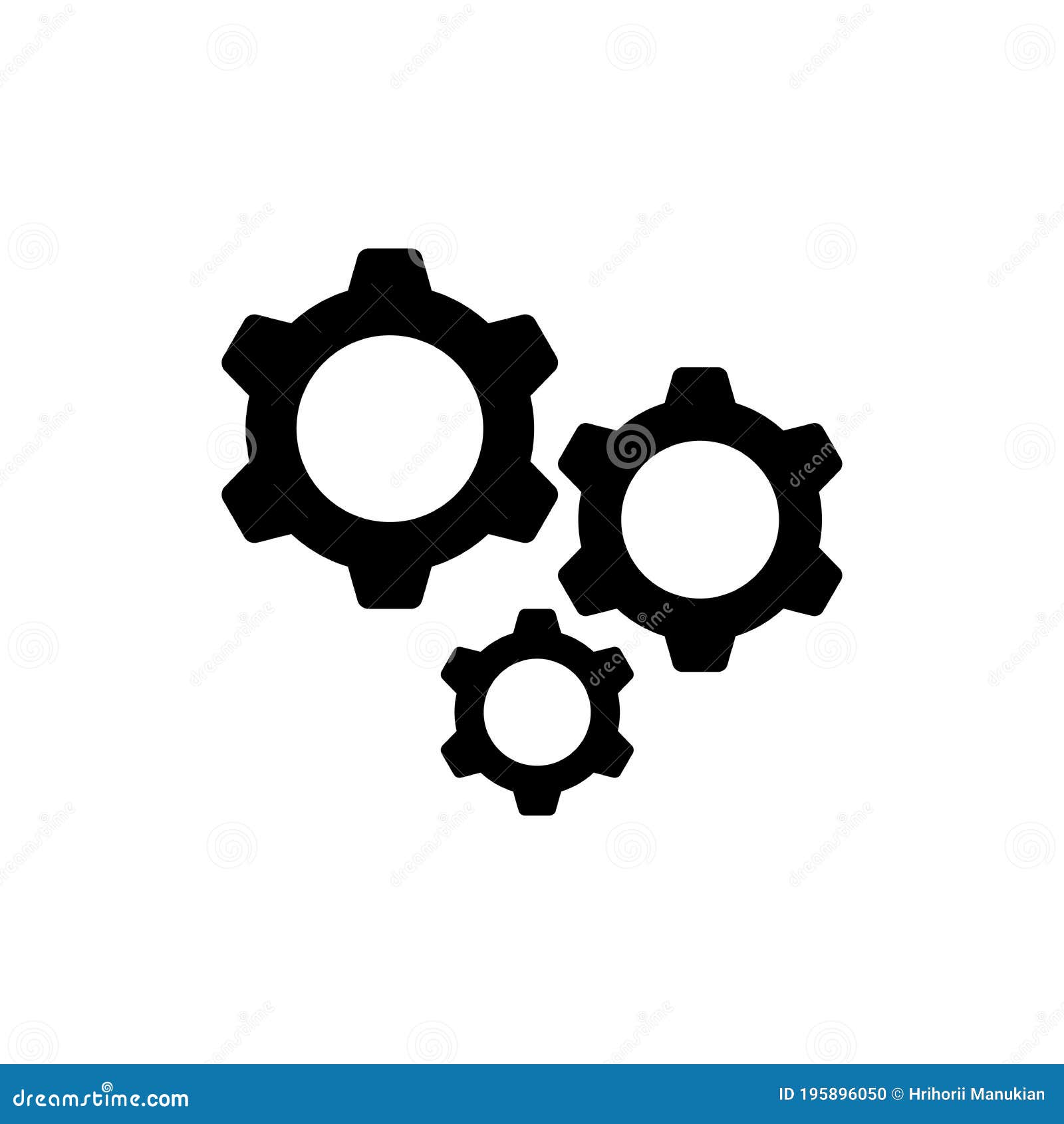 Gears Icon. One of Set Web Icons Stock Vector - Illustration of ...