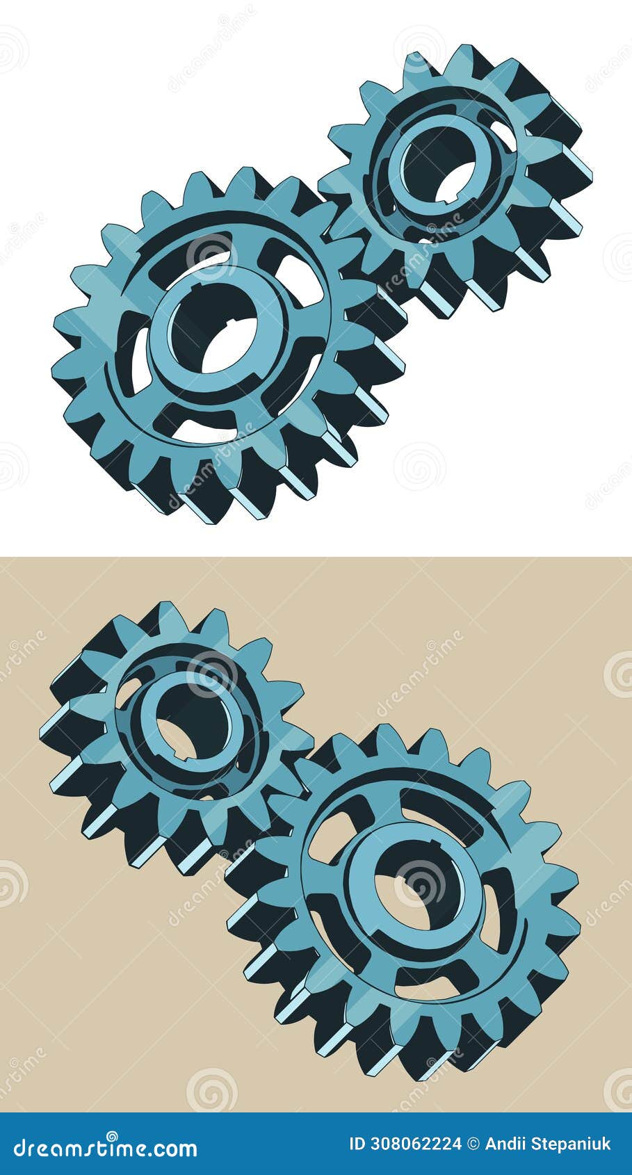 Gears illustrations stock vector. Illustration of technology - 308062224