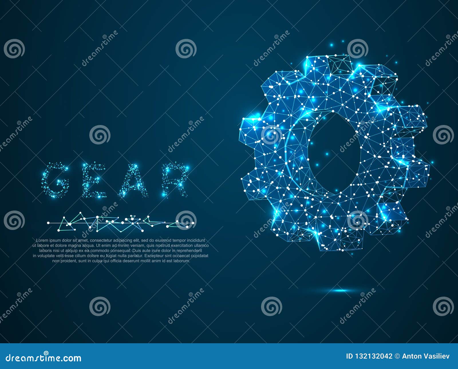 Gears. Industry Development, Engine Work, Business Concept. Mechanical ...