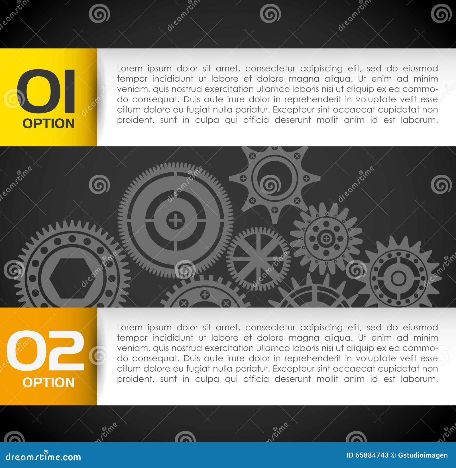 Gears infographic design stock vector. Illustration of colors - 65884743