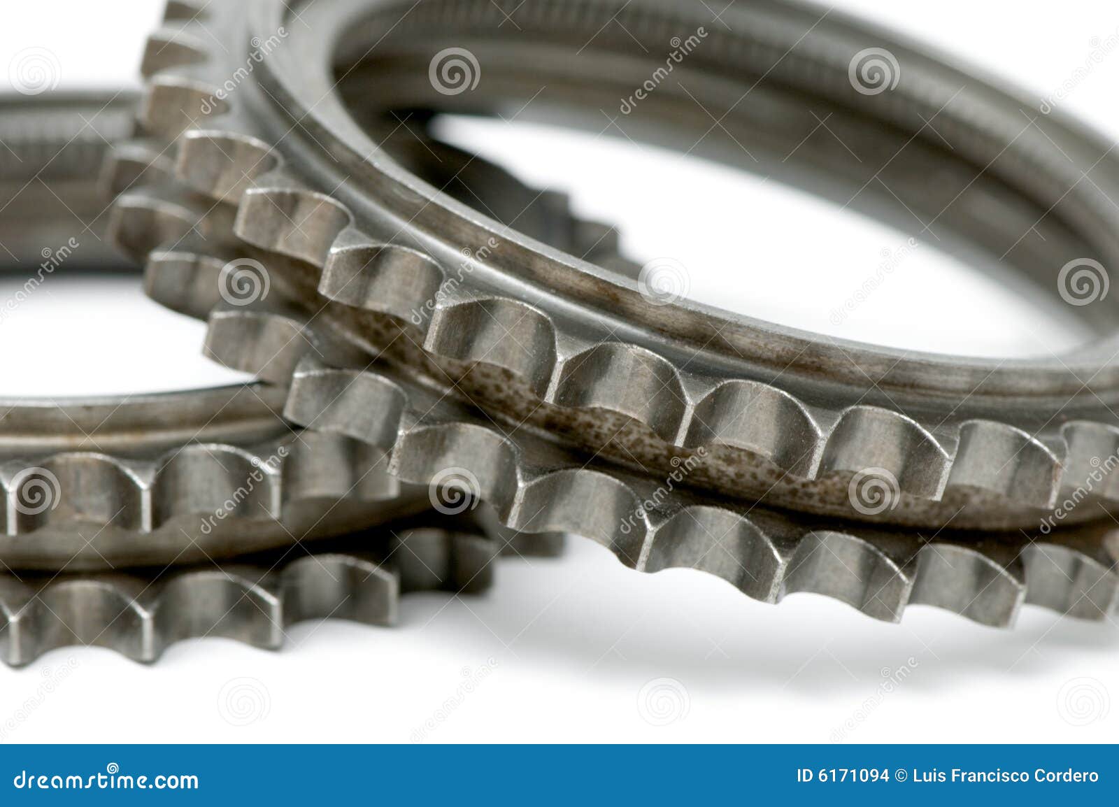 Gears Isolated On White 10 Picture. Image: 6171094
