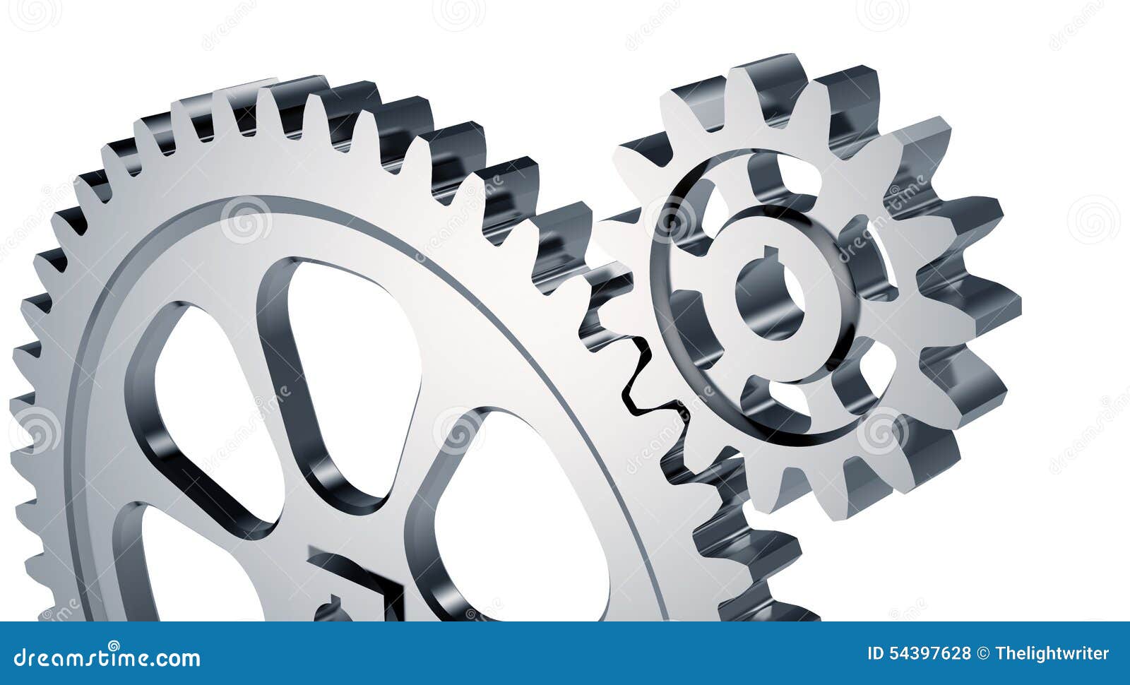 Gears Isolated on a White Background Stock Illustration - Illustration ...