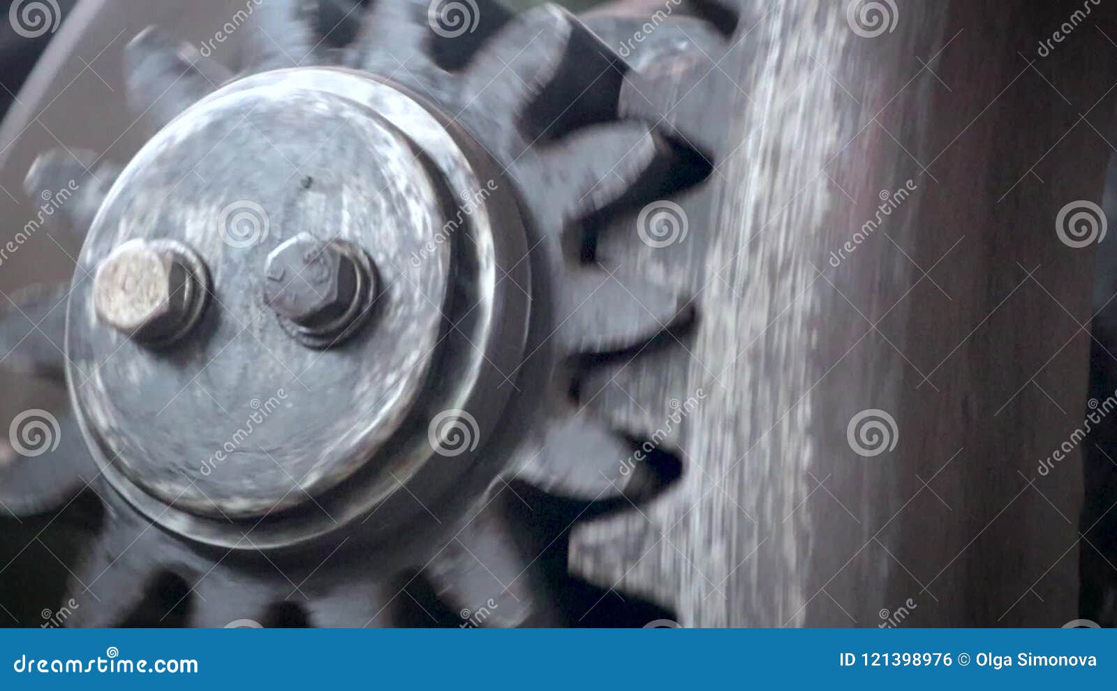Gears of a Large Machine are Spinning Fast. Stock Footage - Video of ...