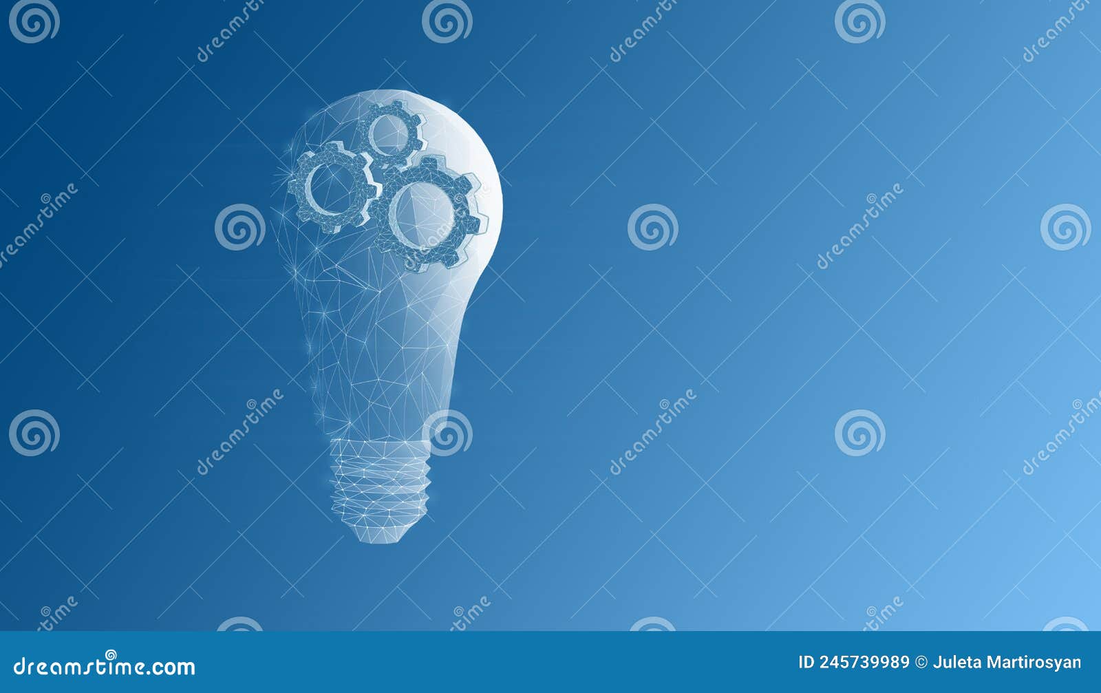 Gears in a Light Bulb from the Network. Concept Mechanism of Ideas ...