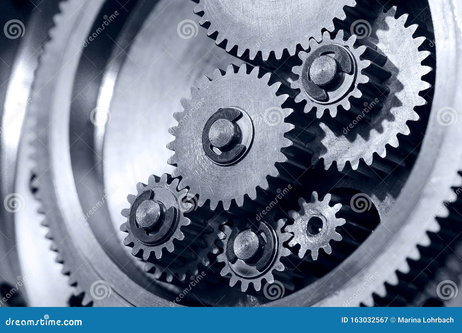 Gears of a Locking Mechanism Stock Image - Image of machinery, bank ...