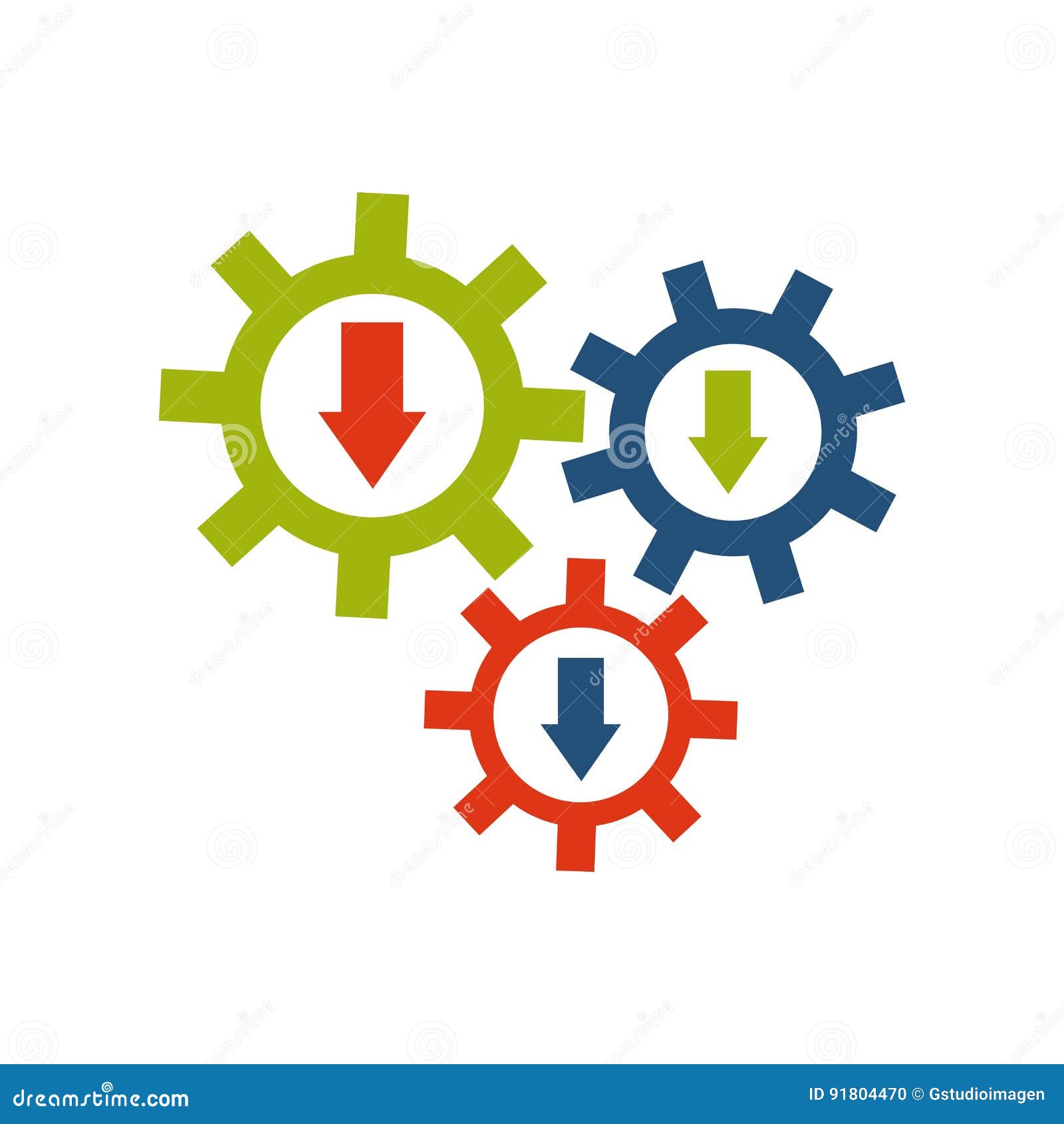 Gears Machine Settings Icon Stock Vector - Illustration of icon ...