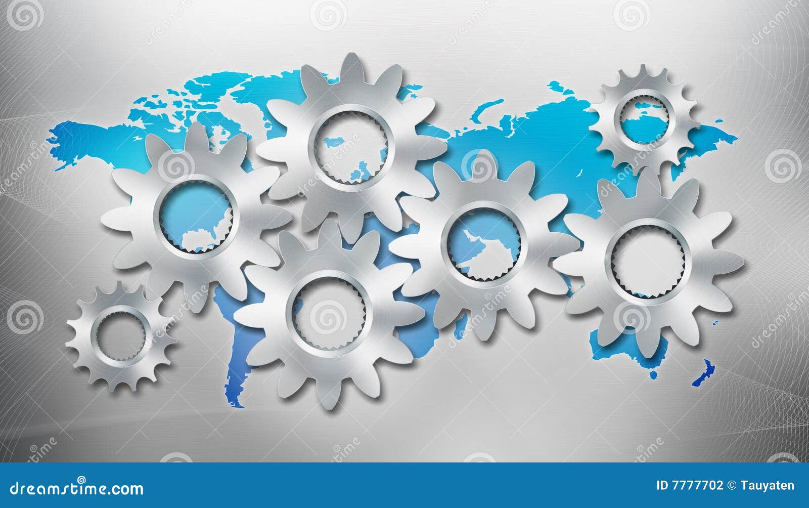 Seven Gears Stock Photography | CartoonDealer.com #10423838