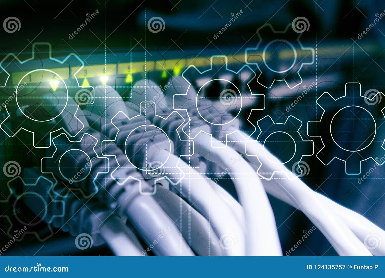 Gears Mechanism, Digital Transformation, Data Integration And Digital ...